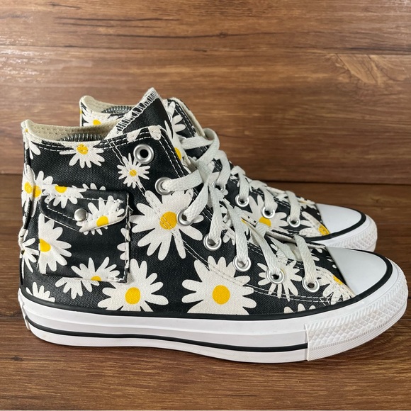 Converse | Shoes | Converse All Star Hi Pocket Sunflower Floral ...